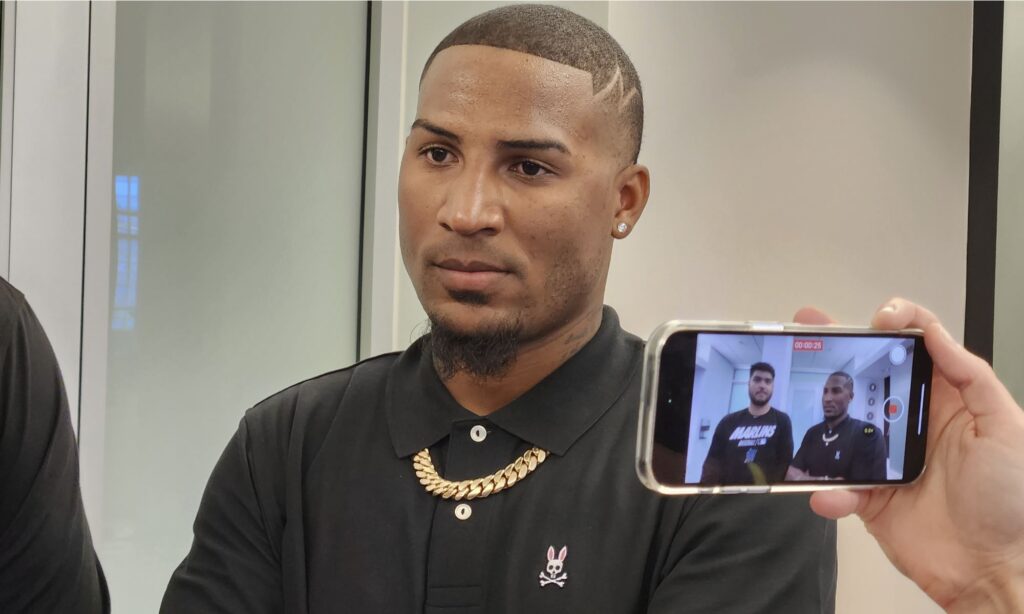 Sixto Sánchez fue una grata noticia en el Día de Medios de los Marlins