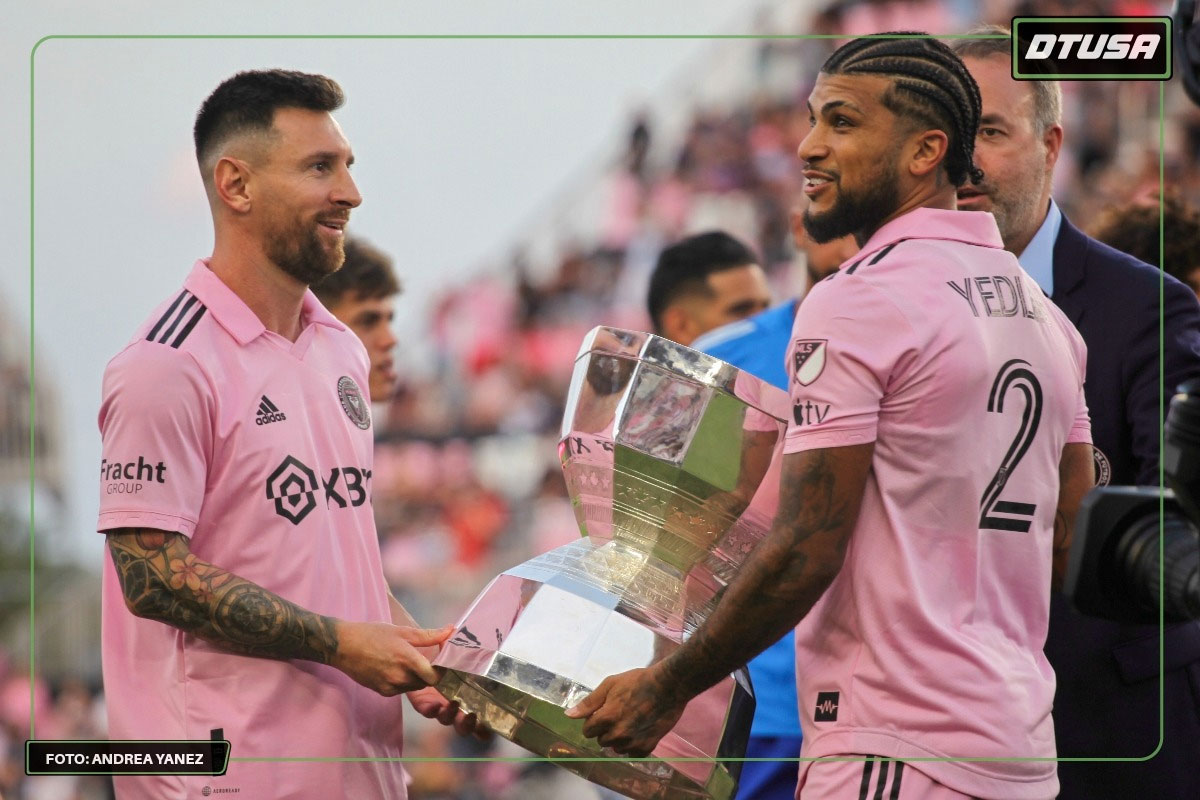 Inter Miami presentó su trofeo de campeón de Leagues Cup